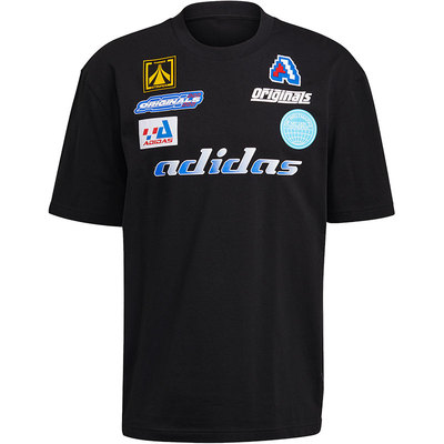 Adidas/阿迪达斯正品年男子夏季圆领短袖休闲运动T恤 HA4743