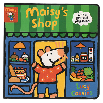 【外图原版】进口英文 Maisy’s Shop: With a pop-out play scene! Board book （立体场景配件）