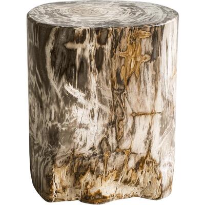 轻奢木化石摆件墩子装饰客厅