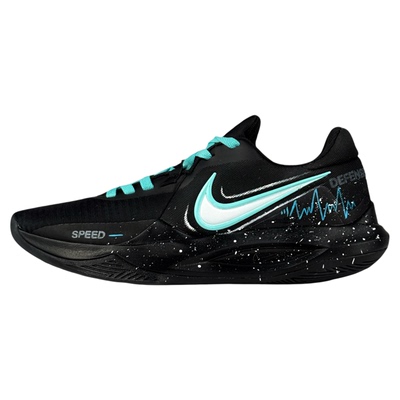 NIKE黑色个性手绘耐磨篮球鞋