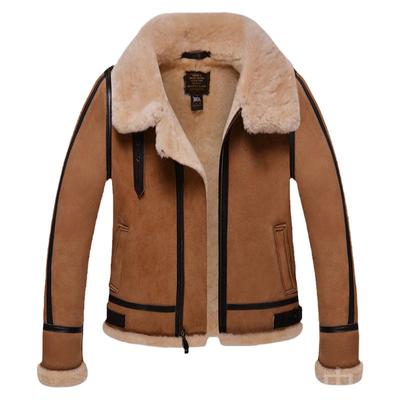 cockpit空军飞行服磨砂防寒皮衣