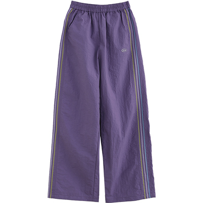 诺诺公主S1N初中生2026夏季新款户外休闲裤女薄款直筒阔腿运动裤