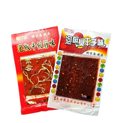 泡椒臭干子牛板筋辣条片重庆特产