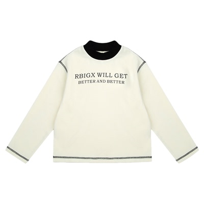 瑞比克半高领暖姜抗菌长袖T恤