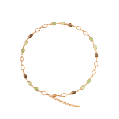 A多彩玲珑水晶项链仙气