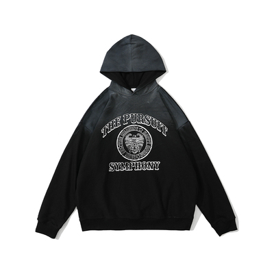 OVDY洗水渐变高街卫衣男