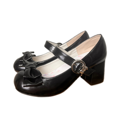 高跟大码防磨脚lo鞋Lolita鞋百搭