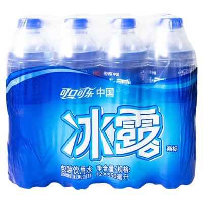 可口可乐冰露饮用水 550mlx24瓶整箱 五箱价