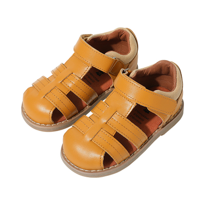 小羊沃利真皮儿童凉鞋公主