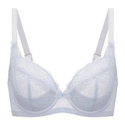 华歌尔蕾丝全罩杯大胸显小内衣女