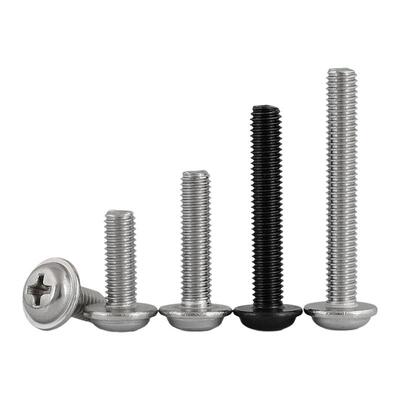 不锈钢十字圆头带垫螺钉PWM