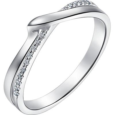周生生铂金钻石戒指结婚对戒