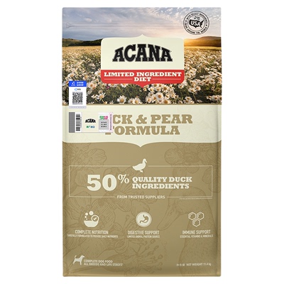 爱肯拿鸭肉梨犬粮配方全阶段狗粮