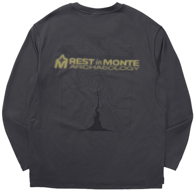Monterest户外山脉印花长袖T恤