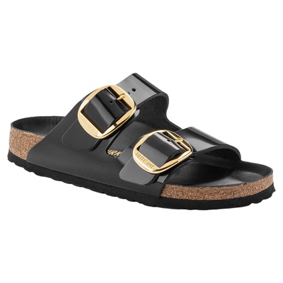 BIRKENSTOCK勃肯漆皮双扣拖鞋