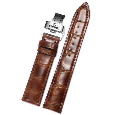 手表带真皮男牛皮表链