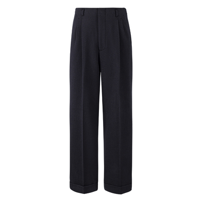 CULTUM全羊毛好莱坞双褶直筒西裤