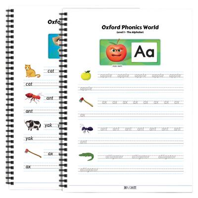 牛津英语自然拼读单词描红本英语必备Level 1Level 2Level 3Level 4Level 5自然拼读单词描红本听说读写学生练习强对发音单词记忆