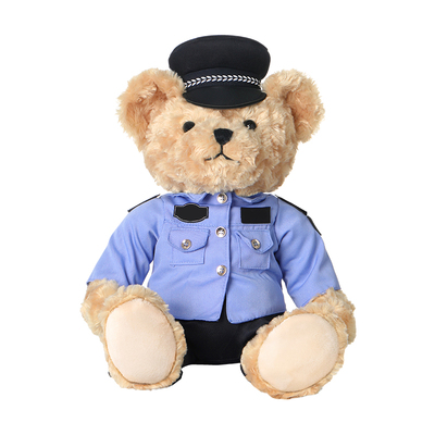蜀黍家毛绒小熊玩偶警察小熊公仔