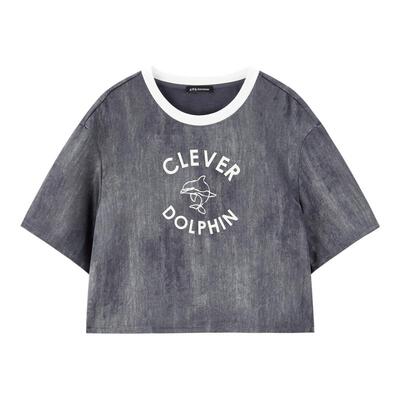 【商场同款】太平鸟女装2025年夏季新款高街短袖T恤A3CNF2645