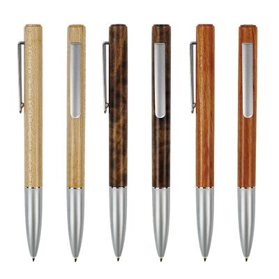 欧文赛斯Mood木质签字笔旋转扭动笔古典金属铜木笔黄铜中性笔可刻字 创意礼物礼品笔商务办公送礼定制LOGO