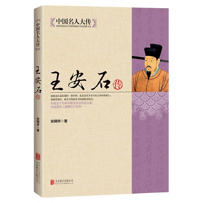 王安石传 名臣传名人人物传记古代政治家的处世方法和成功之道 中国名人大传 北宋书籍王安石变法名臣
