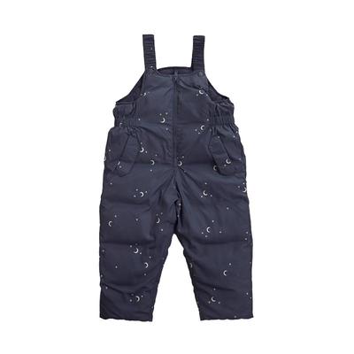 Quincy Mae精灵背带羽绒裤外出百搭防风可爱印花连体衣