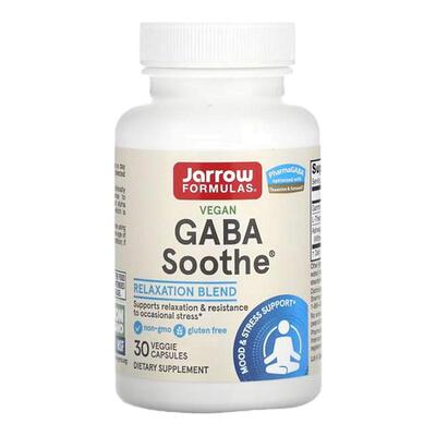 Jarrow Formuals杰诺GABA Soothe放松舒缓心绪神经系统健康