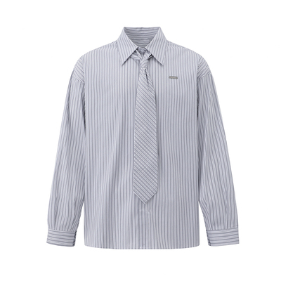 MRCYC韩版宽松条纹休闲衬衣