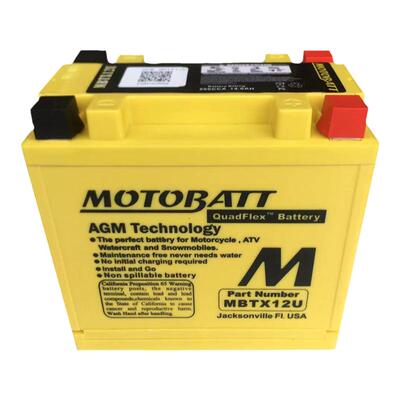 MOTOBATT百特哈雷摩托电瓶MBTX9U/12U/20U/24U/30U/MBT12B4蓄电池
