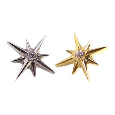 北极星耳钉钛合金高级感男女