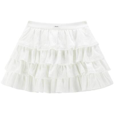 【商场同款】乐町多层花边蛋糕裙春季新款白色半身裙C1GEF1209*