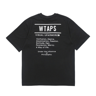 现货WTAPS日系字母印花短袖T恤