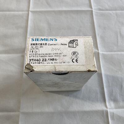 议价西门子接触器继电器3TH4022-1XF4  22E 2NO2NC线圈直流110v