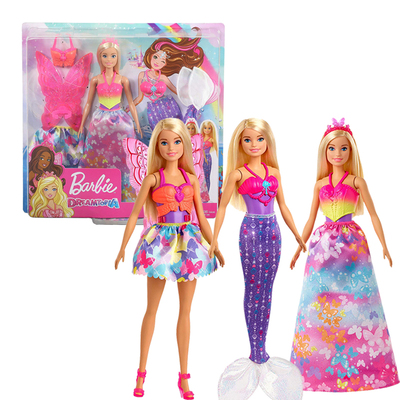 芭比通话换装美人鱼公主女孩玩具