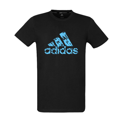 adidas男夏季大码快干运动服透气金标体恤冰丝短袖ADITSG2P-BBU