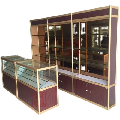 超市烟柜展柜展示柜木质精品货架