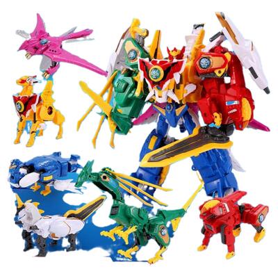 神兽金刚6地球之盾变形合体玩