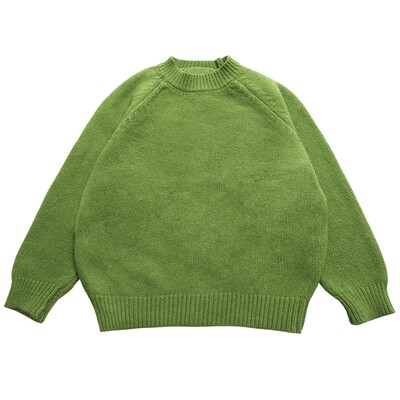 保暖叠穿慵懒插肩袖套头毛衣