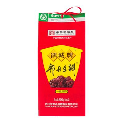 鹃城牌郫县豆瓣酱227g四川特产红烧肉调料香辣干锅炒菜家用辣椒酱