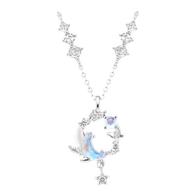 VIVIWELLS925银星月幻梦项链