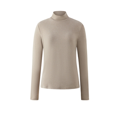 PRICH简约基础款半高领长袖T恤春季气质内搭打底上衣女