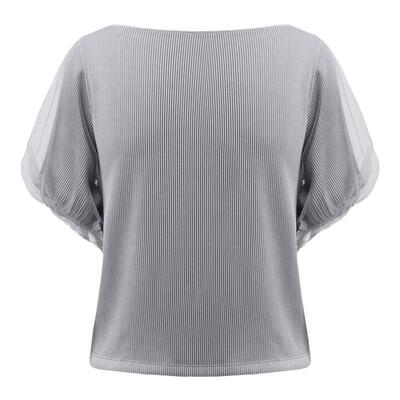 s.deer网纱肌理交叉T恤