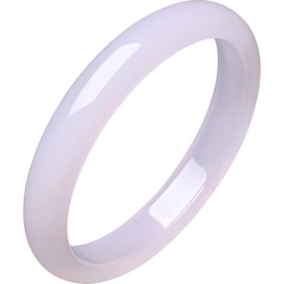 周六福紫罗兰深蓝玉髓手镯宽条新中式国风节日礼物送女友