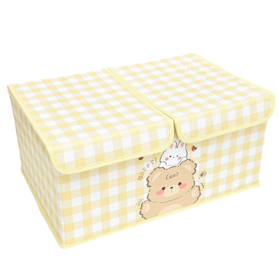 双盖分格内衣收纳盒可折叠水洗箱