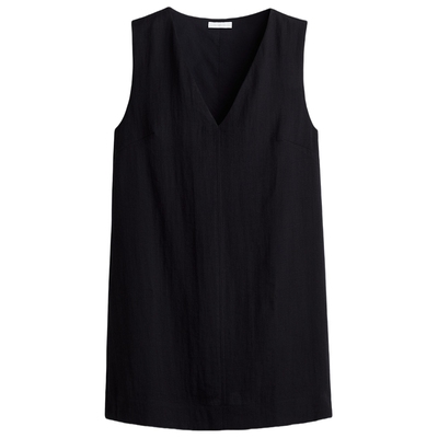 HM女装背心式连衣裙冬季通勤气质直筒宽松连身裙1296291