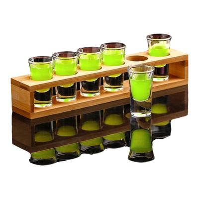 子弹杯吞杯b52鸡尾酒杯架洋酒杯 一口Shot杯酒杯酒吧杯子酒架套装