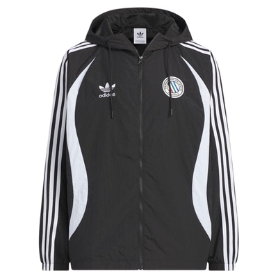 阿迪达斯三叶草男子美式复古休闲宽松连帽夹克外套JL8360 JL8358