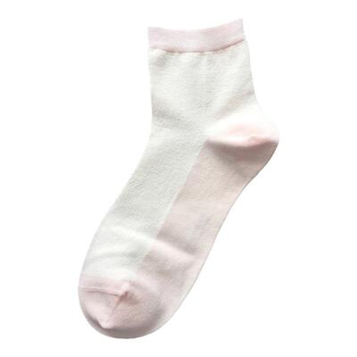 鹿人袜子吸汗女士棉百棉网眼袜子