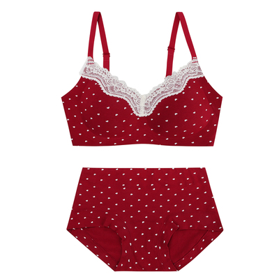 JoyceBra红色本命年结婚新娘内衣